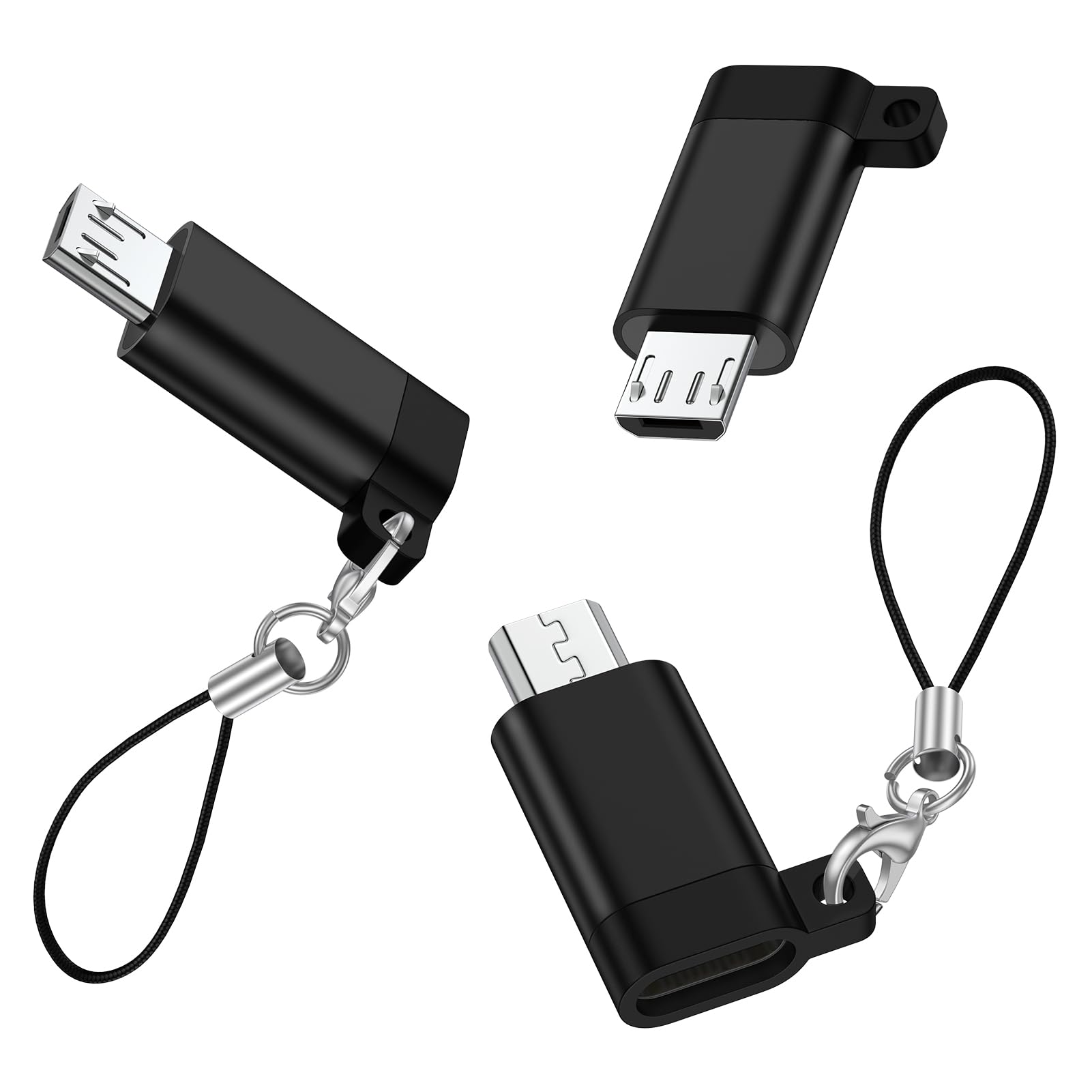 ・【Micro USB オス→USB C メス変換】USB Type Cケーブルしかない場合、本製品を使用して、接続するだけであらゆる設定が不要となりスマーホとタブレットなどUSB type cをmicro USBに迅速に変換できるアダプタ...