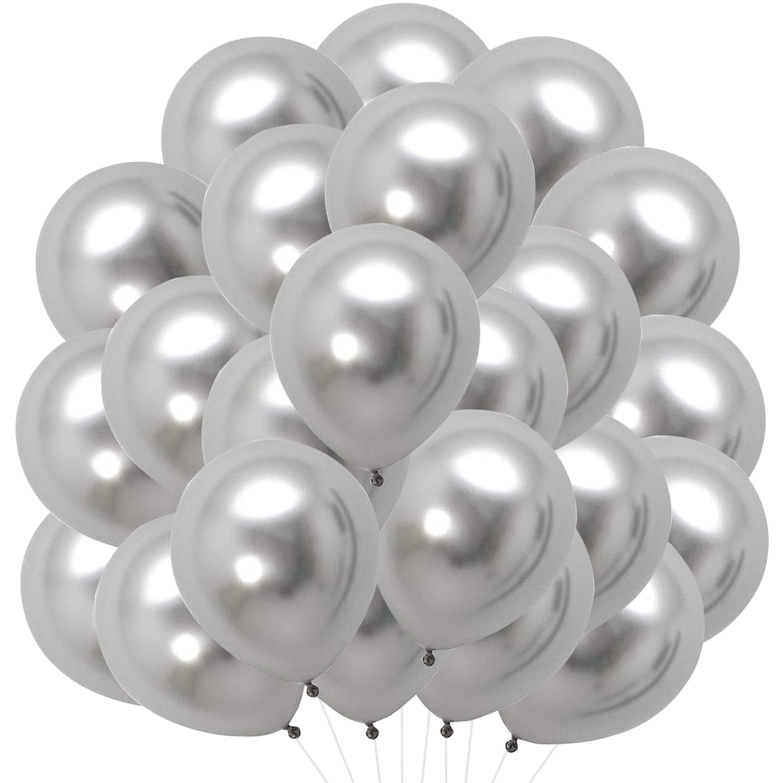 ・【セット内容】100個の10インチのメタル風船で日常生活、 お祭りやパーティーの装飾のニーズにお応えします。通常のラテックス風船より光沢があり、厚さは20％増える。お祭りやパーティーには欠かせないアイテムです。・【無毒安全】金属風船は良質...