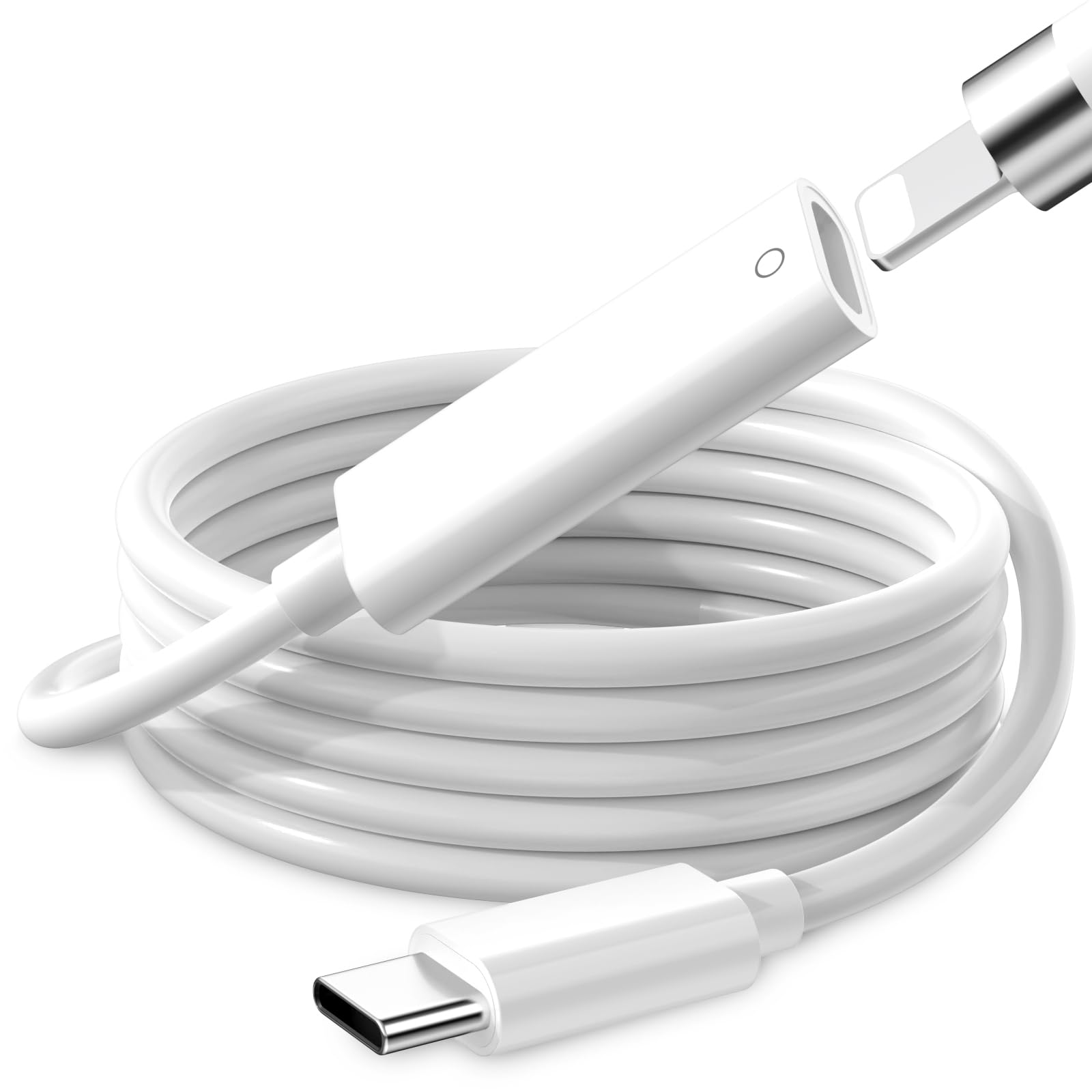 ・本製品はアップルペンシル第1世代対応するのType-c充電ケーブルです。対応Apple Pencil第1世代以外のデバイスと互換性がありません。対応apple pencilに付属の充電アダプタより長く大きい、1mのケーブルです。USB-C...