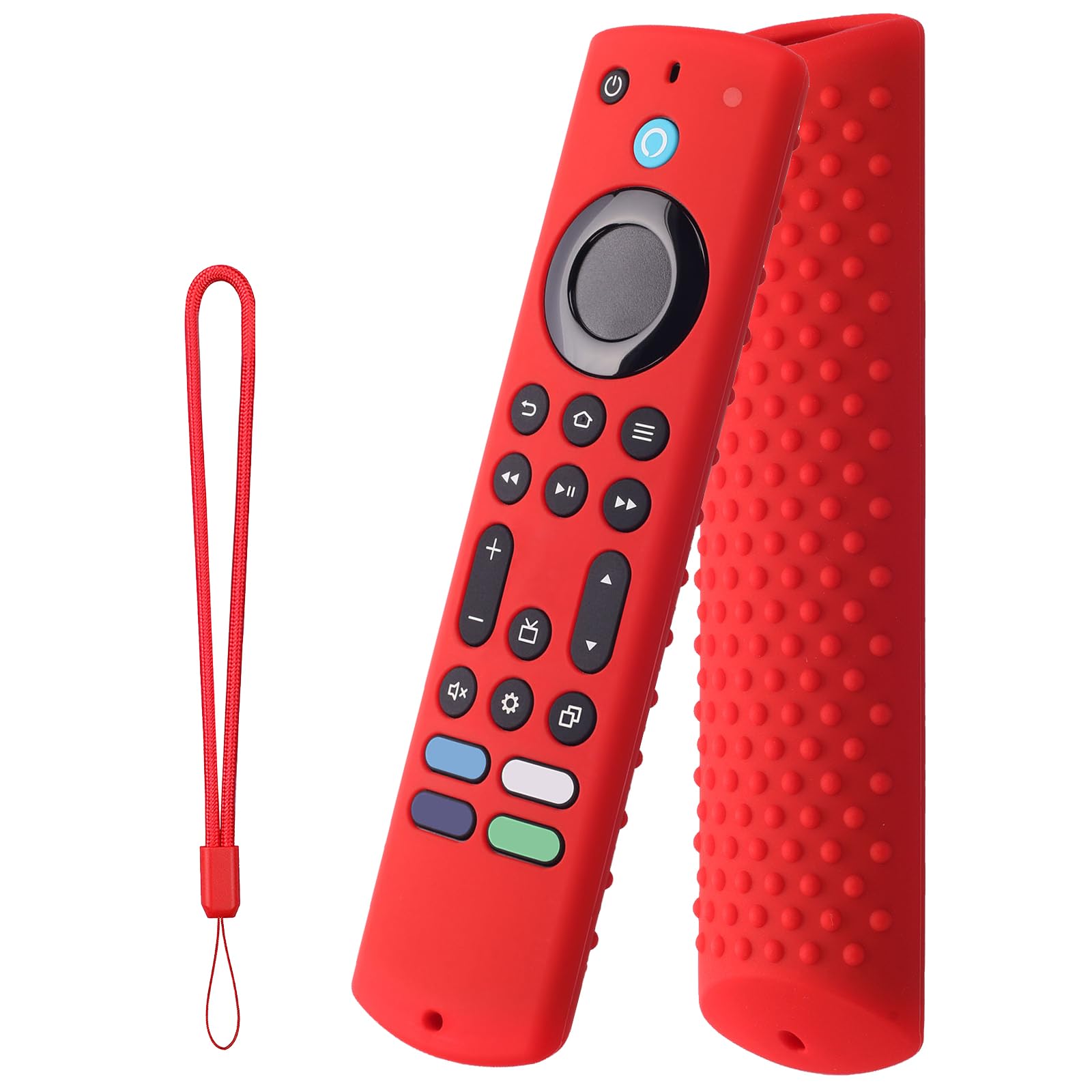 ・【対応機種＆交換性】For Fir TV St-ck 4-K Max第2世代（2023）リモコンカバーです。リモコンカバー本体のサイズは6.2インチ（157×37mm）の仕様で、デバイスに全面的な保護を提供します。ご注意：サイズが間違いな...