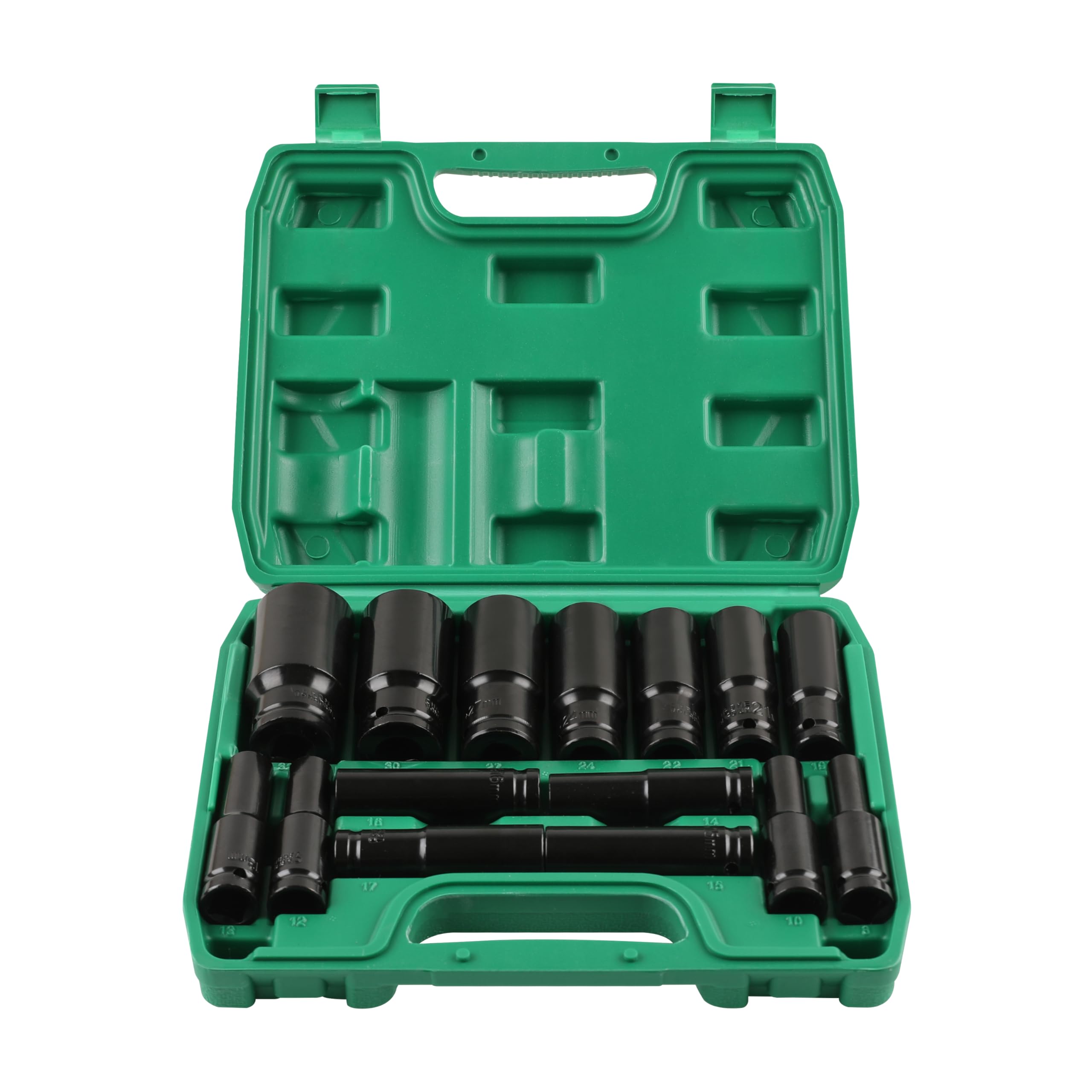 ・【規格】差し込みサイズ : 12.7mm。・【セット内容】15点セット 8,10,12,13,14,16,17,19,21,23,24,27,30,32mm、持ち運びに便利な専用収納ボックスが付いています。・【耐摩耗性】耐摩耗性が高いです...