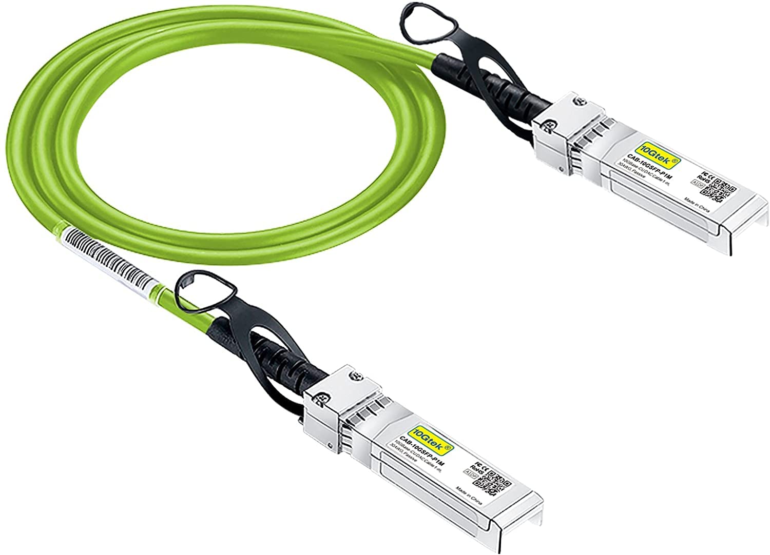 ・★【仕様】10GbE SFP +からSFP + DACへの直接接続銅Twinaxケーブル, 伝送速度10Gb/s, 1m，AWG30, パッシブ, 両端に10G SFP+コネクタ付, 温度範囲(℃)0~70・★【特徴】10G SFP +ケ...