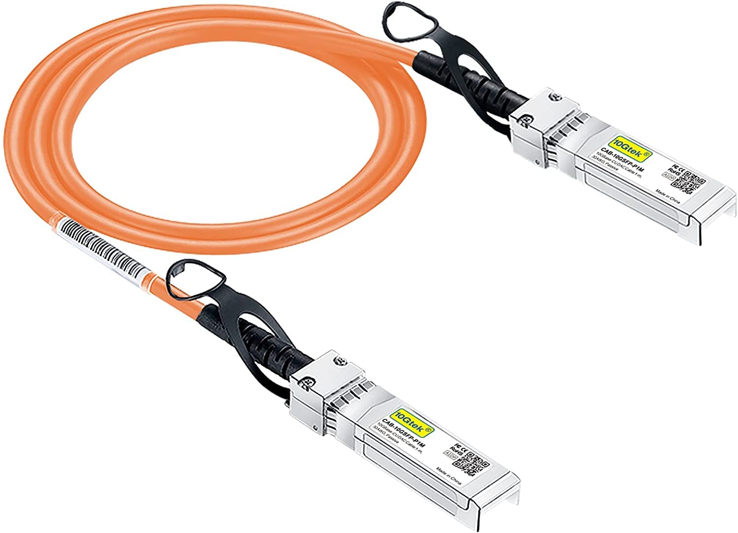 ・★【仕様】10GbE SFP +からSFP + DACへの直接接続銅Twinaxケーブル, 伝送速度10Gb/s, 1m，AWG30, パッシブ, 両端に10G SFP+コネクタ付, 温度範囲(℃)0~70・★【特徴】10G SFP +ケ...