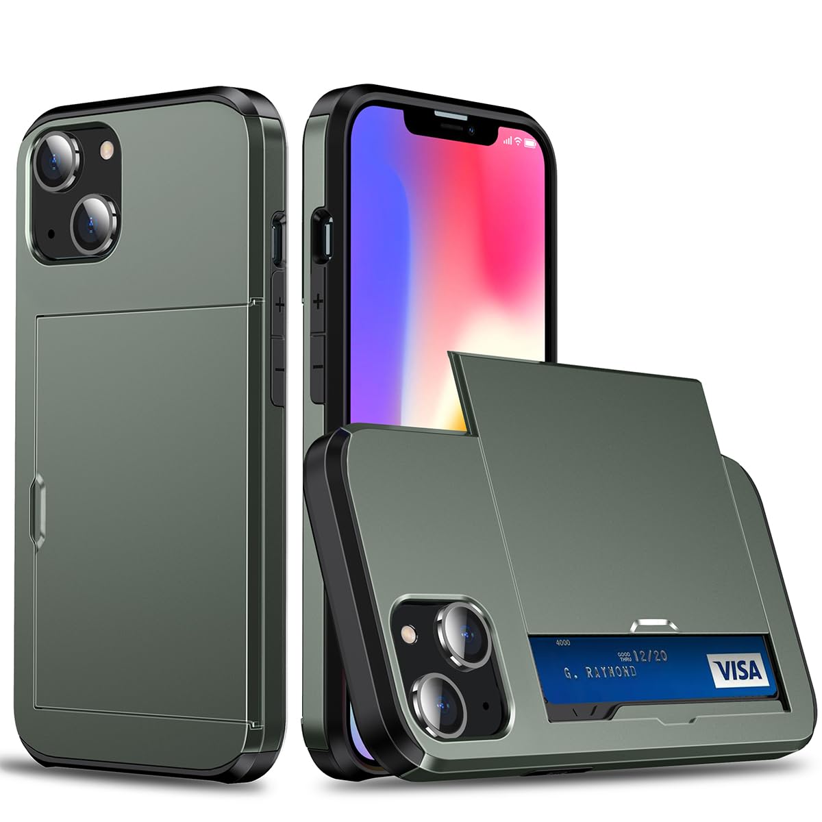 ・【対応機種】iPhone 14 Plus 用 6.7インチ 専用のケースです。ワイヤレス充電対応。機種を間違いないようご注意下さい。・【カード収納】交通カード、クレジットカード、ICカード、定期券、ビジネスカード、名刺などが収納でき、出か...