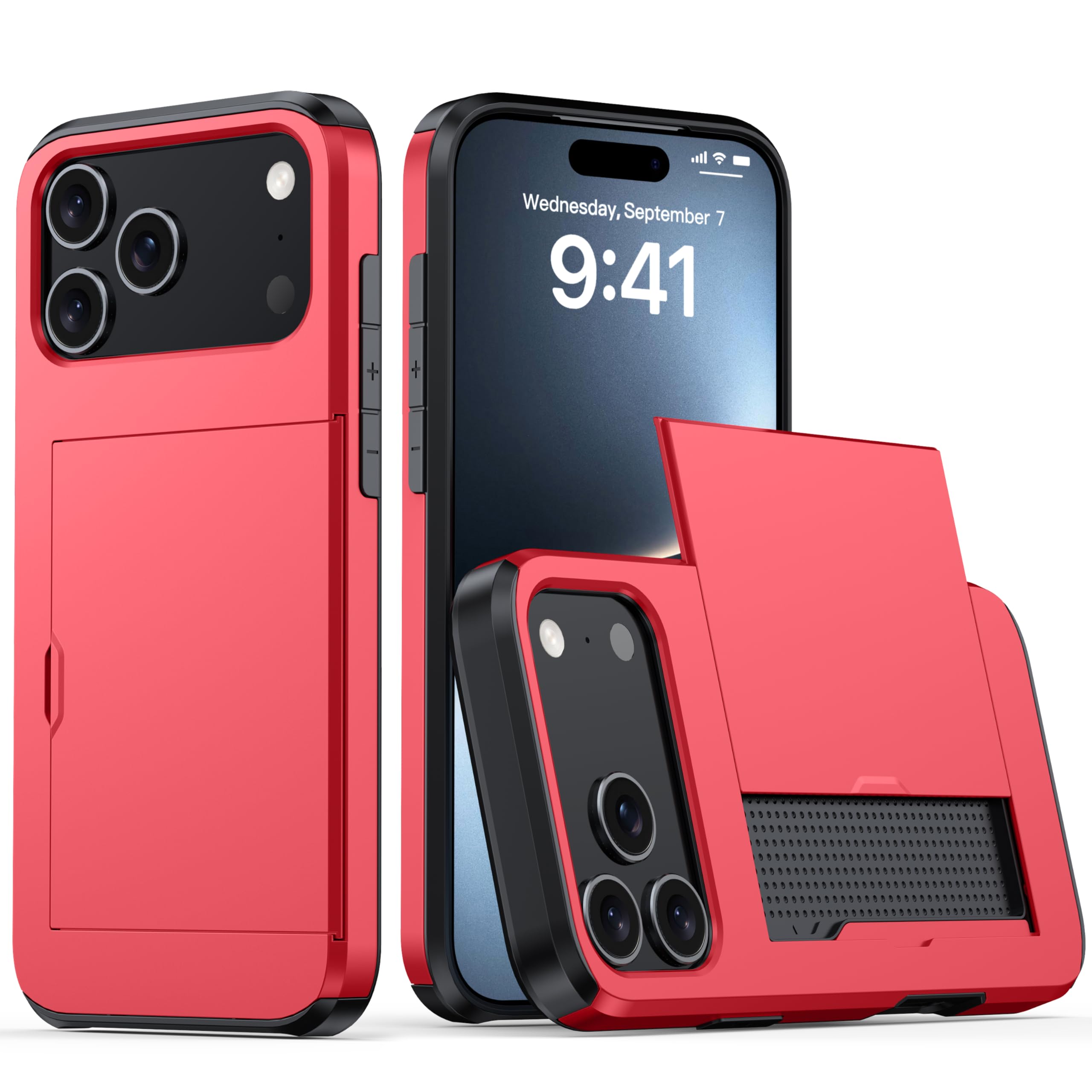 ・【対応機種】iPhone 17 Pro Max 用 6.9インチ 専用のケースです。ワイヤレス充電対応。機種を間違いないようご注意下さい。・【カード収納】交通カード、クレジットカード、ICカード、定期券、ビジネスカード、名刺などが収納でき...