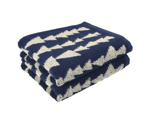 Kosugizen Onnela pieni(オンネラ ピエニ) フェイスタオル 甘撚りパイル メトサ ネイビー 34×80cm 北欧調 中厚(標準)タイプ 2枚セット AONZG-2902-2NV 【フェイスタオル2枚セット】商品タイプ:...