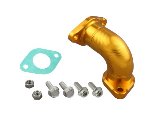 シフトアップ(SHIFT UP) バイク用品 モンキービレットマニホールド Type2 PC20/SHC18 用 12Vモンキー/ゴリラ(FI車除く) ゴールド 219520-04 モンキーにビックキャブレター　PC20/SHC18　を取り...