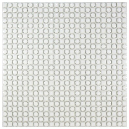 NEO ピンドット 10丸 10角 モザイクタイル シート 30cm 表紙貼り PD-TS-101 10丸タイル+10角タイル、10丸タイル モザイクタイルシート シート:約302×302×4mm 約600g 10丸タイル:[ファイ]10×...