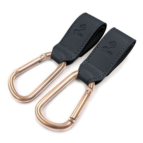 e.x.p.Petit PP カラビナフック RG-合皮ダークネイビー ベビーカー フック 大きめ 荷物フック 耐荷重約90キロ バギー ペットカート 2本入り cbh07rg Point1:5種類のカラビナとくすみカラーを含む10種類のベ...