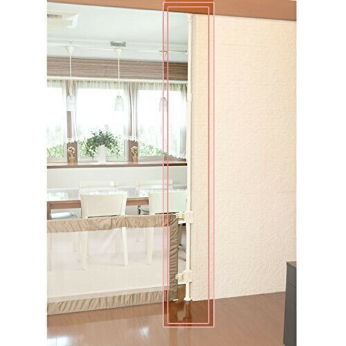 日本育児 ベビーゲート用ポール どこでもポール2本セット ホワイト 6ヶ月~24ヶ月対象 スーパーワイドゲイトをねじ止め不要にするポールセット 壁にネジ穴を開けずにすきな場所に設置 スーパーワイドゲイト取付専用、床と天井を突っ張るポール 床...