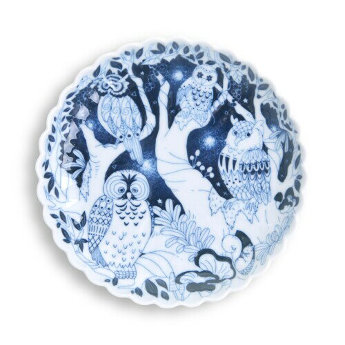 natural69 Aruhino 取皿 フクロウ / ナチュラル69 はさみ焼き 食器 皿 おかず皿 アルヒノ 猫 タコ フクロウ カモノハシ 電子レンジ対応 日本製 おしゃれ かわいい 北欧 和食器 陶磁器 プレゼント ギフト 新築祝 ...