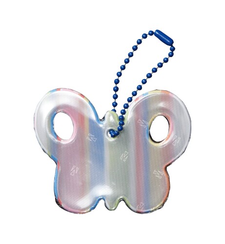 グリミス Glimmis バタフライ レインボー RB 北欧 リフレクター 反射 再帰性反射素材 スウェーデン生まれの反射材。車などのヘッドライトに反射し存在を知らせてくれる。夜間の交通事故防止に。 本商品は反射材を利用しております。その為...