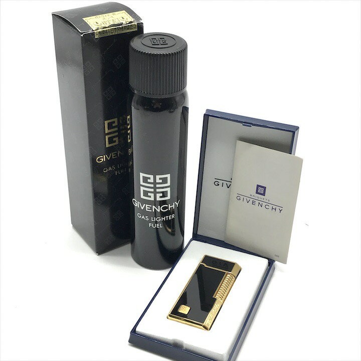 ご覧頂きありがとうございます☆彡【ブランド】GIVENCHY【カラー】ブラック×ゴールド【素材】-【サイズ】W約2.7×H約6.2×D約1(若干の誤差はご了承下さい。）【付属品】箱、ガスボンベ【状態ランク】SAプレゼントに最適な一品♪ジバン...