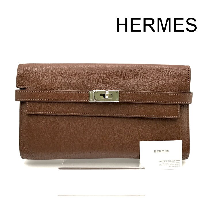 ご覧頂きありがとうございます☆彡【ブランド】HERMES【カラー】ブラウン【素材】レザー【サイズ】W約20×H約12×D約1(若干の誤差はご了承下さい。）【付属品】□L刻印【状態ランク】ABエルメスが誇る洗練の一品♪エルメスの財布になります...