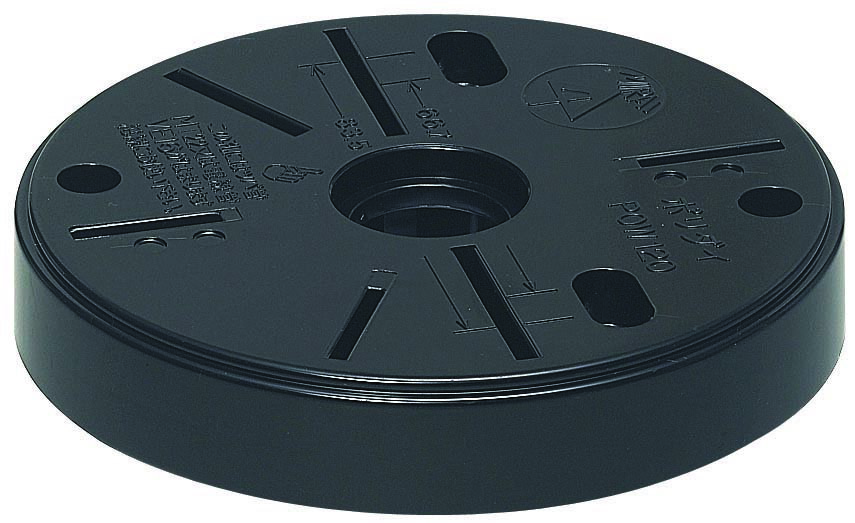 POW-200K ポリ台 照明器具取付用プラスチック絶縁台 ブラック