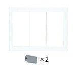 簡易耐火用のスイッチプレートです。コスモワイド21シリーズ商品です。仕様：スクエア トリプルスイッチ＋ダブルスイッチ＋ダブルスイッチ用使用場所：屋内使用周囲温度範囲：-10℃〜＋40℃耐熱性：70℃1時間色：ホワイト付属品：耐火ブランクチッ...