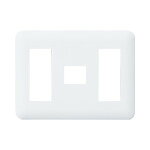 簡易耐火用のコンセントプレートです。仕様：ラウンド 6コ用（3コ＋1コ＋3コ用）使用場所：屋内使用周囲温度範囲：-10℃〜＋40℃耐熱性：70℃1時間色：ホワイト入数：1