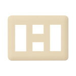 簡易耐火用のコンセントプレートです。仕様：ラウンド 6コ用（3コ＋2コ＋3コ用）使用場所：屋内使用周囲温度範囲：-10℃〜＋40℃耐熱性：70℃1時間色：ベージュ入数：1