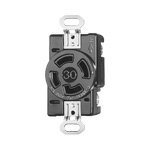 品番： WCF52430B品名： 機器用接地3P30A引掛埋込コンセント(黒)