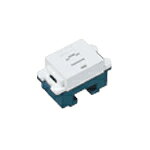 品番： WNT15629CW品名： アドバンスシリーズ埋込テレホンモジュラジャック(6極2心)(フル端子)(セラミックホワイト)