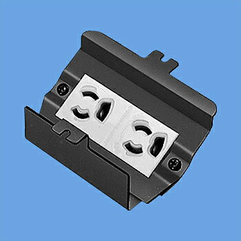 品番： DU7593品名： フロアコン用器具ブロック 抜け止めアース付2コ用 2P15A 125V