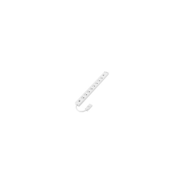品番： WCH6408品名： 情報ラック用連結電源コンセント増設部(接地15A・抜け止め形)(8コ口)