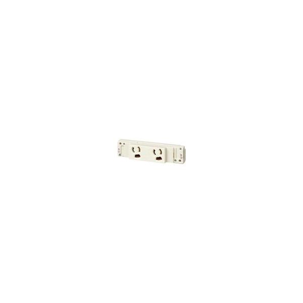 品番： WK8402品名： 幅木用接地2P15A 抜け止めダブルコンセント