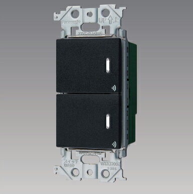 WTY2402Bアドバンスシリーズ リンクプラス埋込ダブルスイッチ 受信器 マットブラック