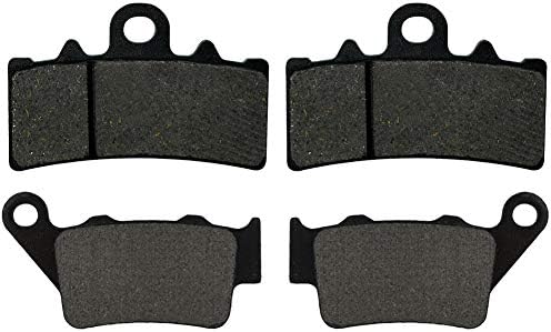 素材：セミメタルサイズ（全長X幅X厚み）: (1)フロント用 69.4 x 45 x 8.6mm (2)リア用 78.13 x 41.2 x 9mm 長時間の作業に耐える耐久性を持ち、騒音や振動を軽減し、広い温度範囲で安定した性能を発揮しま...