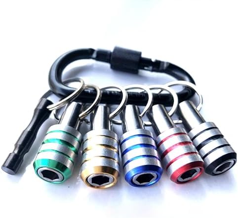 5つのビットホルダーと1つのキーアダプターが含まれており、カラビナ付きで、散らばりがちな工具を効率的に管理できます。 このドライバービットホルダーはアルミ合金製で軽量化され、耐久性と信頼性を兼ね備えています。摩耗や錆びにも強く、長期間使用可...