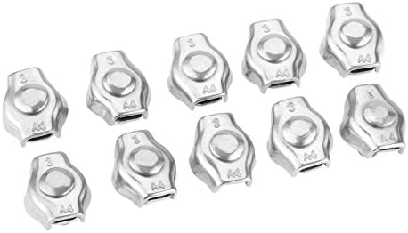 このワイヤーロープクリップは316ステンレス製で、防錆性・耐候性に優れています。屋外や海岸での使用に最適です。ナットでしっかりと締め付けられ、ワイヤーロープの端末加工に使用できます。適度な大きさで作業がしやすく、幅広い用途に対応しています。...