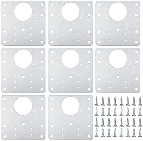 【プレミアム素材】キャビネットヒンジ固定プレートは、ステンレススチール素材で作られています。エッジが滑らかで、壊れにくく変形しにくいため、耐腐食性と防錆性があります。頑丈で長期間使用しても耐久性があります。【取り付け簡単】ドライバーまたは電...