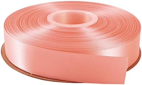 素材 : ポリエステル 種類 : 両面・サテン・リボン 販売単位 : 25mm×45M巻（幅×長さ） ダブルサテンリボンの特徴 : 両面ともに光沢を持つダブルサテン織りのリボンです。 ラッピングで使用されることが最も多いですが、きめの細かな...