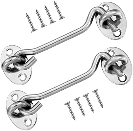 【製品仕様】 セット内容：ゲートラッチ x 2個、ネジ x 8個。 カラー：シルバー。 メイン素材：ステンレス 【ステンレス素材】 耐久性の高いステンレス素材を採用し、防錆・防腐性能があります。 表面は滑らかでバリがなく、屋内外問わず安心し...