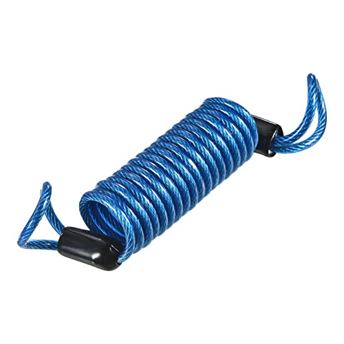 [仕様] サイズ：1m×2.5mm(長さ×直径)。 カラー：青。 セット内容：セキュリティワイヤー×1本。 [素材] ステンレス、プラスチック。 ワイヤーロープは防錆性、防水性、耐久性に優れています。 長くご利用いただけます。 [デザイン]...