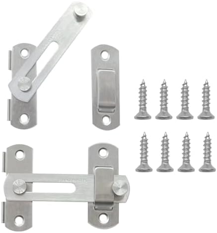 【製品仕様】 フリップドアラッチ 2個入り、ネジロック用ネジ 8個付き。 サイズ：約100mm×70mm×24mm。 カラー：ブラック（コンパクトサイズで多くのドアにフィット） 【高品質素材】 高品質ステンレススチール製、多層研磨仕上げ。 ...