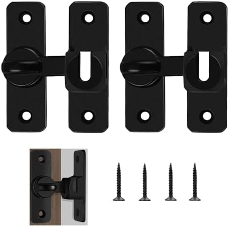 【高品質素材】 ドアロックは高品質のアルミ合金で作られており、頑丈な構造で耐久性があります。 回転がスムーズで、日常使用に適しています。 防錆性能に優れ、長時間使用しても錆びず、開閉が簡単です。 一つのキーで簡単にロックできます。 【回転可...