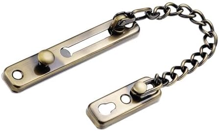 【セット内容】 - ドアチェーンプレート（本体カバー部）×1 - チェーンホルダー×1 - 取り付けビス×4 【使い勝手】 このステンレス製ドアチェーンは縦横兼用で、賃貸マンションでも使用可能です。 左右どちらの開き方にも対応しており、どの...