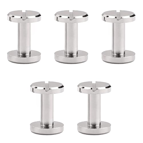 セット内容：5組セット。 サイズ：10*10mm。 材質：銅。 カラー：銀色。 取り付けが簡単：ネジの取り付けは非常に簡単で、ドライバーを使用するだけで、簡単に取り外しができます。 簡単な装飾：ネジのシンプルで精緻なデザインは、固定だけでな...