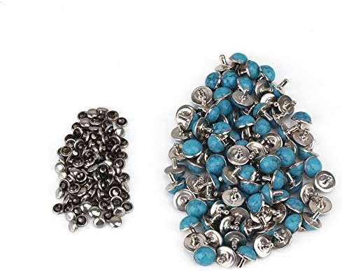 レザーベルトやバックル、ハンドバッグなどの飾りに適しています。天然の宝石ではなく、人工的に作られたものです。サイズは10mm x 11mmのスタッズが100個入っています。レザーベルトやバックル、ハンドバッグなどの飾りに適しています。天然の...