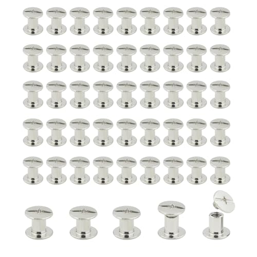 【商品内容】シカゴスクリュー50組セット、ガスケット付き、サイズ: M5×8mm、色: シルバー、プラスチックケース: 1個。【頑丈で耐久性高い】高品質の炭素鋼を使用し、ニッケルメッキ処理が施されています。耐食性が向上し、装飾効果も優れてい...