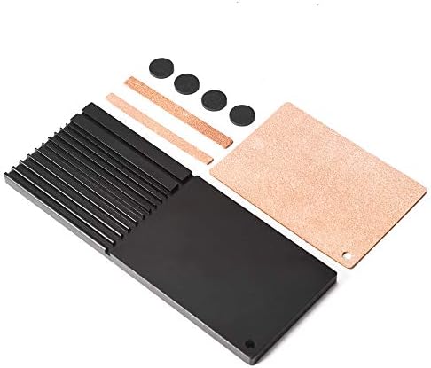 便利な革砥です。レザークラフトに使用するヘリ落とし、ワイドエッジャー、フチ捻などの刃の切れ味を回復します。多機能の革砥です。ヘリ落としとワイドエッジ専用の革砥で、U溝やエッジャーのエッジを研磨できます。錆防止効果があり、工具をより長く使用で...