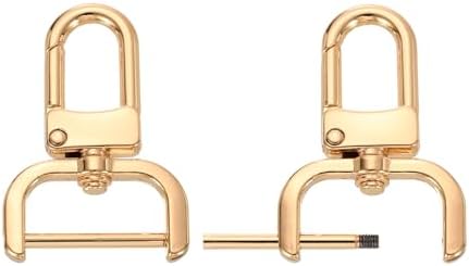 カラー：ライト金 材質：亜鉛合金 対応ストラップ幅（内径）：25 mm / 1インチ クリップサイズ：10 x 20 mm / 0.4 x 0.8インチ（幅 x 高さ） スクリュー直径：2.5 mm / 0.1インチ 総高さ：52 mm /...