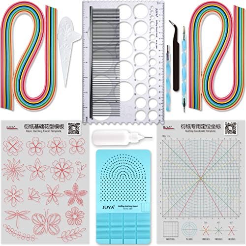紙のサイズは54cmで、12色のバリエーションがあります。 各袋には120枚の紙が入っており、紙の厚さは約120gsmです。 紙幅は5mmの袋と3mmの袋が各1つずつ含まれています。 2頭ツールには6mmのスロットがあり、ツールを拡張するた...