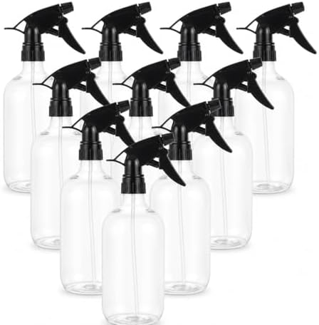 商品仕様: スプレーボトル 10個セット 容量：500ML サイズ：22x6.8cm カラー：透明 耐熱温度：-30〜50℃ スプレーボトルの持ち手は人間工学に基づいて設計されており、快適に使用できます。 霧状、棒状、水滴状の3つの使い方が...
