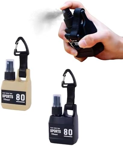野外で使う噴霧器です。 PPとPE製で、容量80ml、2色（ブラック、カーキ色）各1個入り、2個で計52gです。 蚊や虫除け液、アルコール消毒液、アロマオイルなど各種液体を充填でき、密封防漏で液漏れしません。 登山、ハイキング、キャンプ、野...
