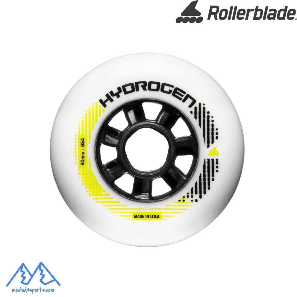 ROLLERBLADE WHEELS 90/85A (8PCS) HYDROGEN PREMIUM ローラーブレード ホイール 90mm 8個セット FEATURES: RELIABLE PERFORMANCE - 90mm/85A (8)...