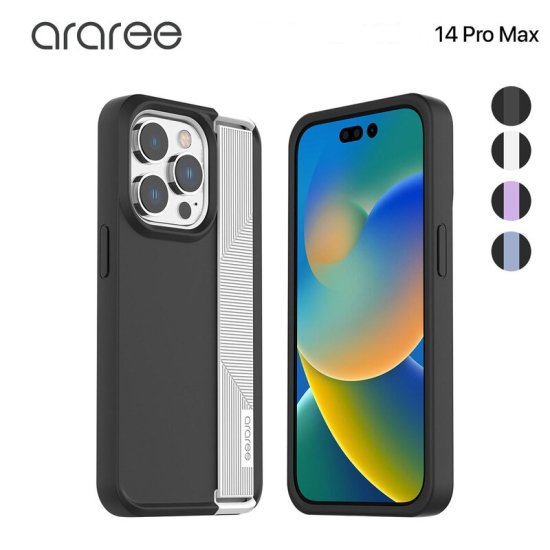 araree（アラリー）の「BOAT」は手元を固定するラバーバンドストラップが付いたiPhoneケースです。 AR24701i14PMBK AR24702i14PMWH AR24703i14PMBL AR24704i14PMPL ●便利なハ...