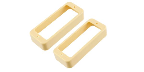 ■ミニハム用エスカッション■クリーム■2個セット■寸法・内寸：2 11/16"×1 1/8"（約68.26×28.57mm）・外寸：3 3/8"×1 3/8"（約85.72×34.92mm）・取り付けネジ穴中心間：2 15/16"（約74....
