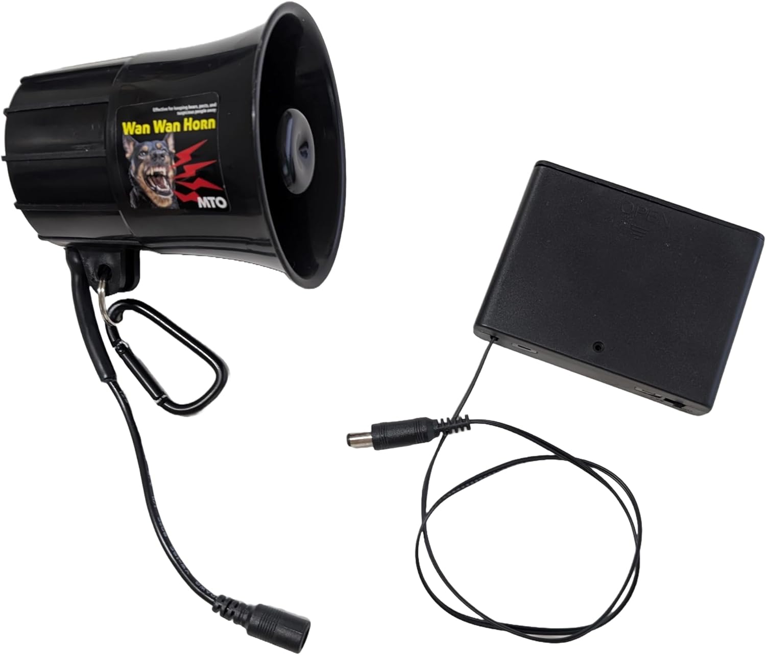 MTO 熊よけリアルわんわんホーン 110dB 大音量ボリューム付き、カラビナ・電池BOX付き 熊対策グッズ商品の説明●危険な熊との遭遇を「クマが大嫌いな大型犬の吠え声」で威嚇、回避 熊とでくわさないために唸り声で脅します。●会わないために...